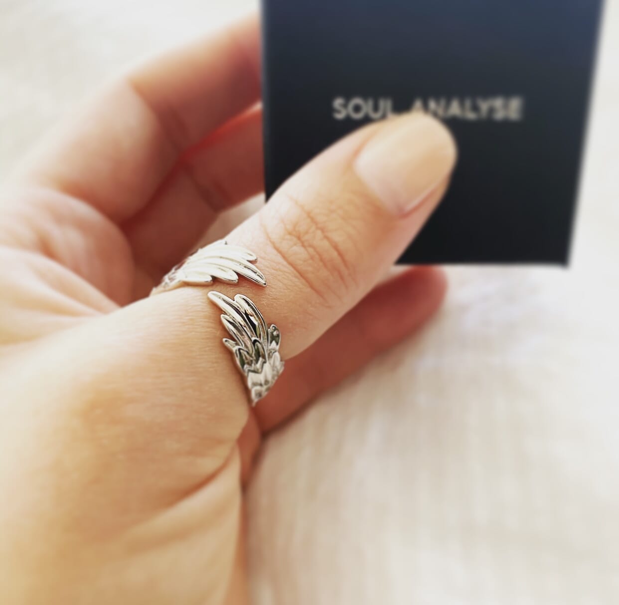 Angel Wing Ring Sterling Silver - Soul Analyse
