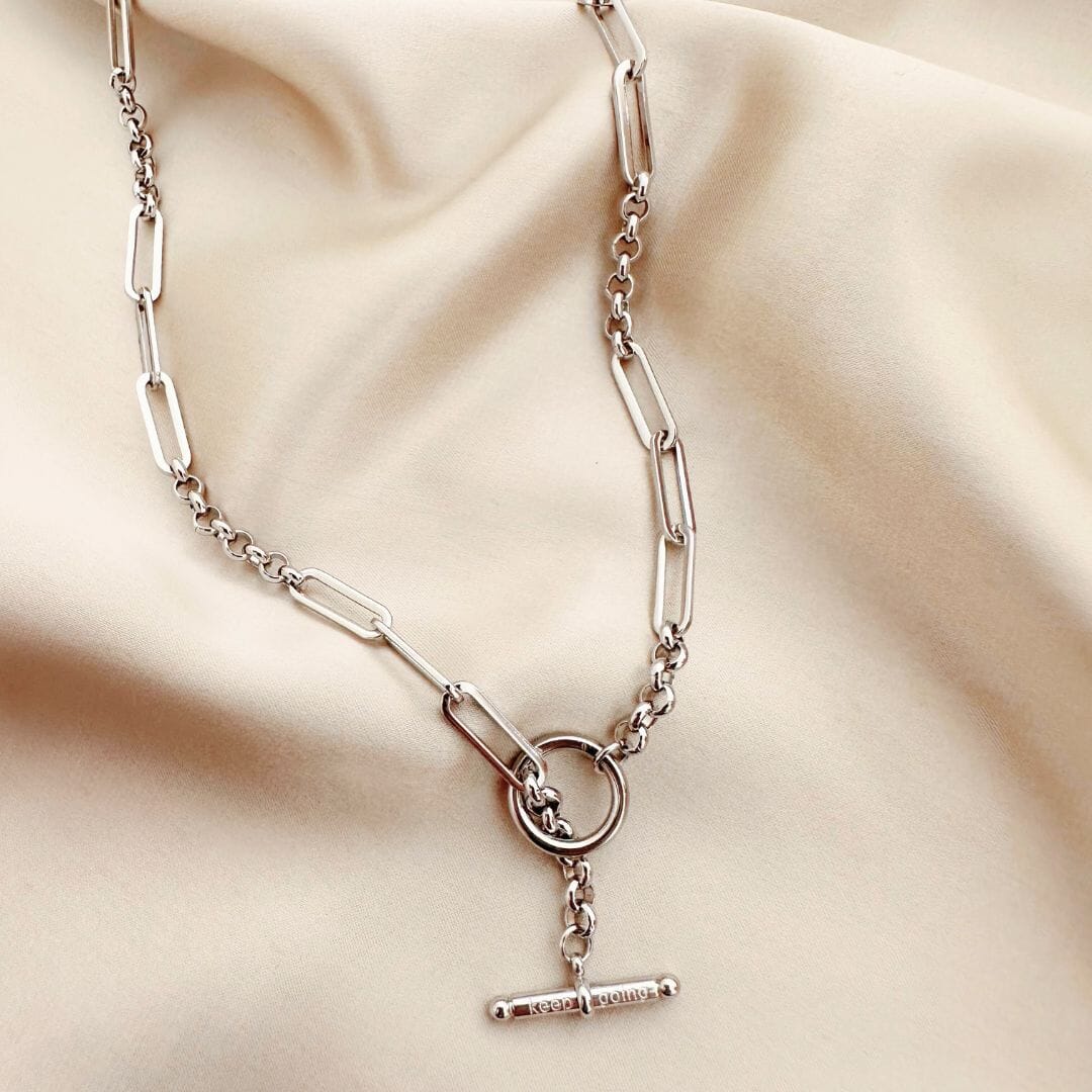 Interlinked T Bar Necklace 'Keep Going' - Soul Analyse