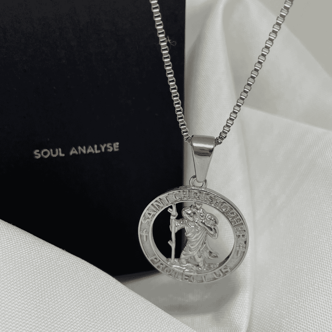 St Christopher Necklace Silver - Soul Analyse