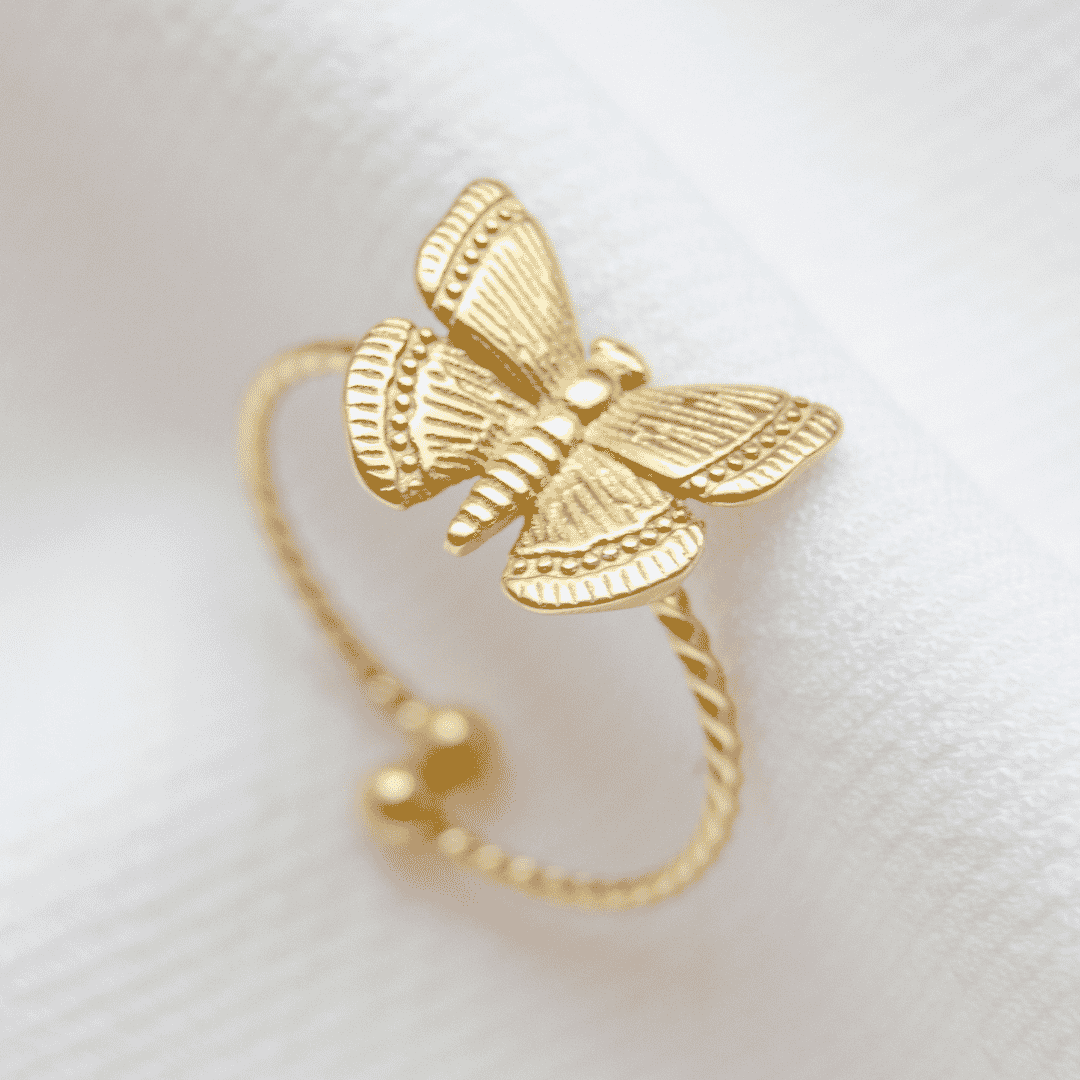Butterfly Ring Gold - Soul Analyse