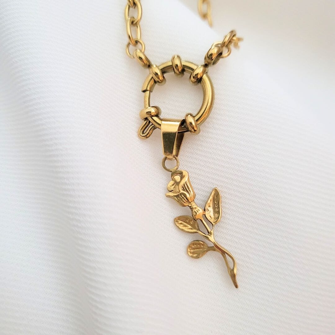 Rose Necklace Gold - Soul Analyse