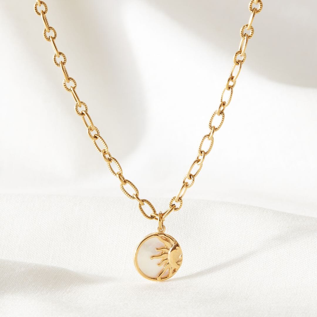 Sun Pearl Necklace Gold - Soul Analyse