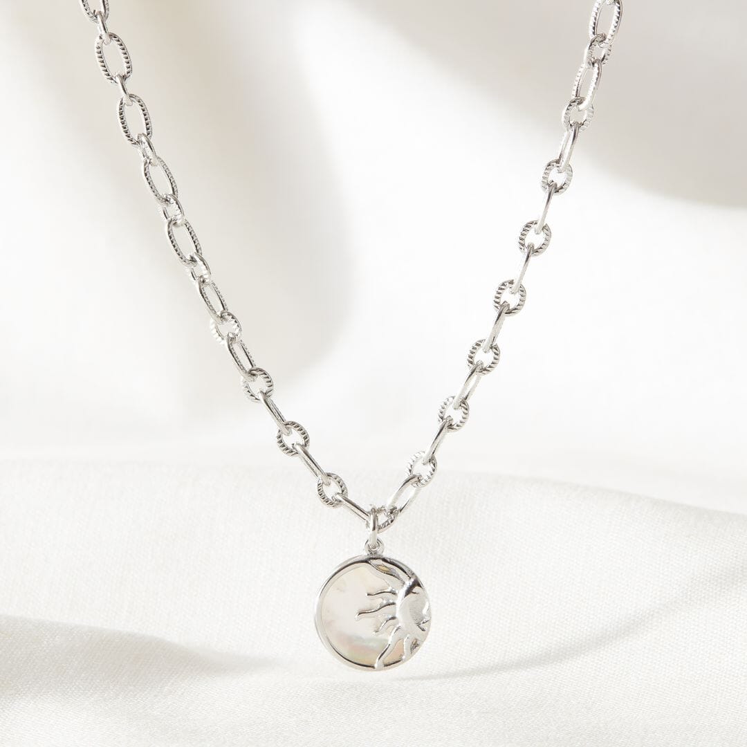 Sun Pearl Necklace Silver - Soul Analyse